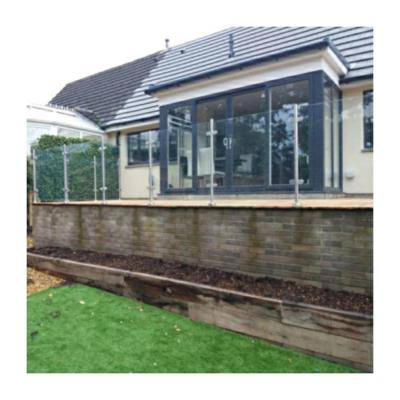 中国 Sgp laminated glass railing vinyl porch railings and columns stair railing hardware 販売のため