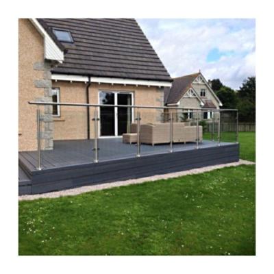 中国 Tmepered glass railing vinyl porch posts and railings deck railing canada 販売のため