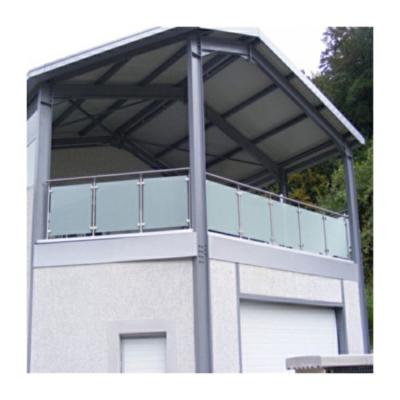 中国 AS glass fence metal balcony railing decking glass fence panels 販売のため
