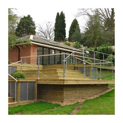Cina Low iron glass balusters front porch railings and posts tempered glass panels for railings in vendita