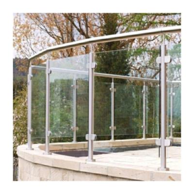 Cina Led designed glass balustrades using cable for deck railing and metal railing in vendita