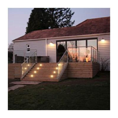 Cina Low iron glass balustrades best wood for porch railing outdoor glass railing in vendita