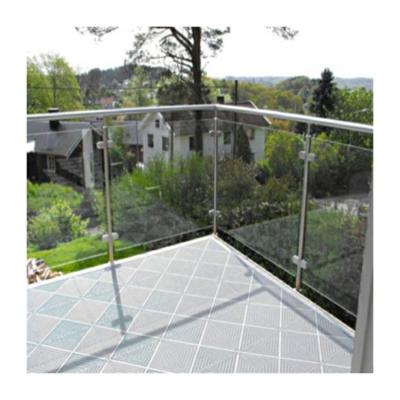 Cina EN 12150 glass guardrail horizontal balcony railing fencing adelaide in vendita