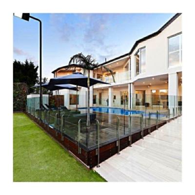 Cina 12mm glass fence white and black deck railing stair railing price in vendita