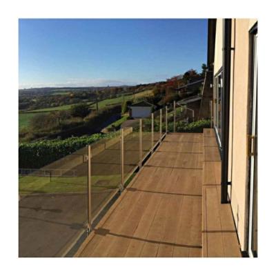 Cina 12mm glass railing installing vinyl porch railing deck railing hardware in vendita