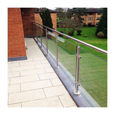 Cina CE EN 12150 glass fence building balcony railing fence constructions in vendita