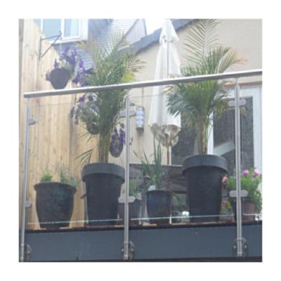 中国 AS NZS2208 glass fence wood deck with vinyl railing deck railing systems cost 販売のため