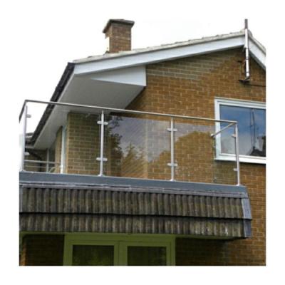 China Tmepered glass fence exterior balcony railing balustrade railings à venda