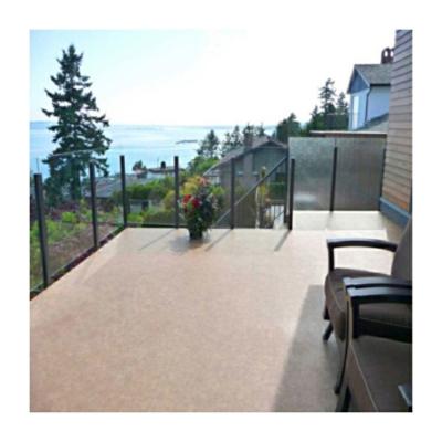 Cina Safety glass balustrade modern front porch railing cost of glass railing system in vendita