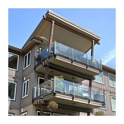 Cina Float glass railings chrome balcony railing balustrade ideas in vendita