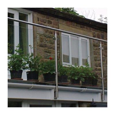 Cina Float glass railings chrome balcony railing balustrade ideas in vendita