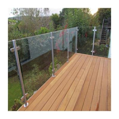 Cina Float glass railings chrome balcony railing balustrade ideas in vendita