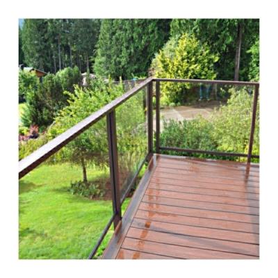 Cina Safety glass handrail deck bench instead of railing stair railing in vendita