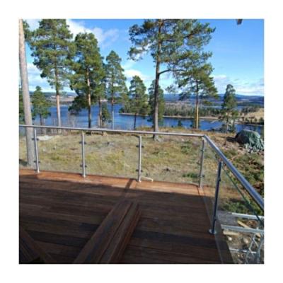 China SGCC glass railing pre made deck stair railings stair railing cost Te koop