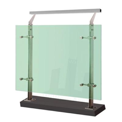 China Balcony glass balustrade systems railing detail fence panels price Te koop