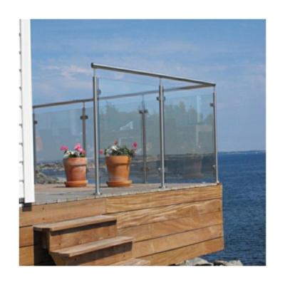 Cina Stainless SS and glass balustrade railing tempered glass fence in vendita