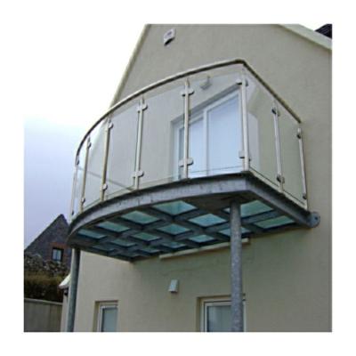 中国 Indoor  rooftop glass balustrade railing fencing materials 販売のため