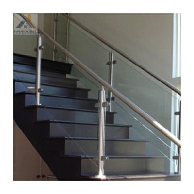 Cina Double laye glass fence pvc handrails for stairs balustrade fixing systems in vendita