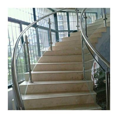 Cina Double laye glass fence pvc handrails for stairs balustrade fixing systems in vendita