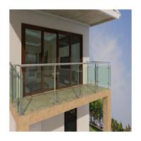 China Customize Metal Post Baluster Glass Railing for sale