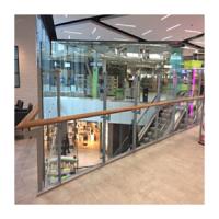 China Customize Metal Post Baluster Glass Railing for sale