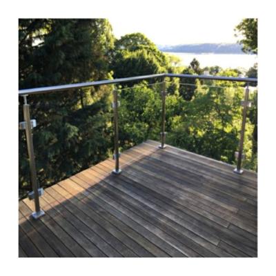中国 SGCC glass banister composite decking and railing systems deck 販売のため