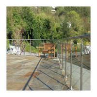 China SGCC glass banister composite decking and railing systems deck for sale