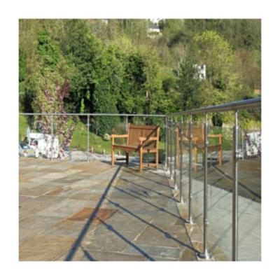 中国 SGCC glass banister composite decking and railing systems deck 販売のため