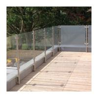 China SGCC glass banister composite decking and railing systems deck for sale