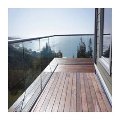 Cina Ultra clear glass balusters modular balcony railing fence garden in vendita