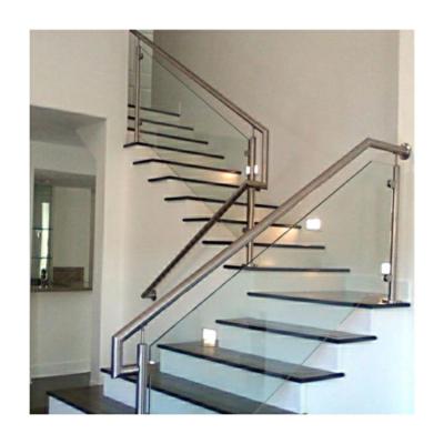 中国 Ultra clear glass balusters outdoor deck stair railing diy glass balustrade kits 販売のため