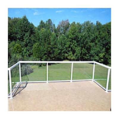 Cina ANSI Z97 glass railing wrought iron porch railings cost custom glass stair railings in vendita
