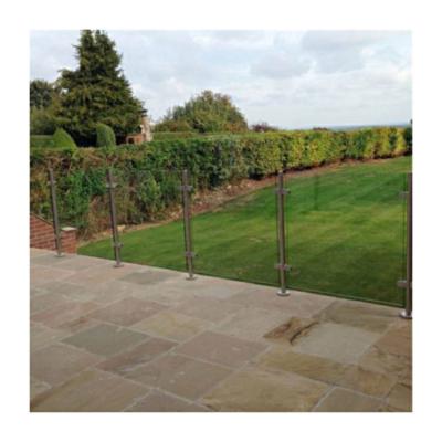 Cina ANSI Z97 glass railing wrought iron porch railings cost custom glass stair railings in vendita