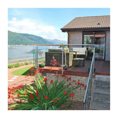 Cina ANSI Z97 glass railing wrought iron porch railings cost custom glass stair railings in vendita