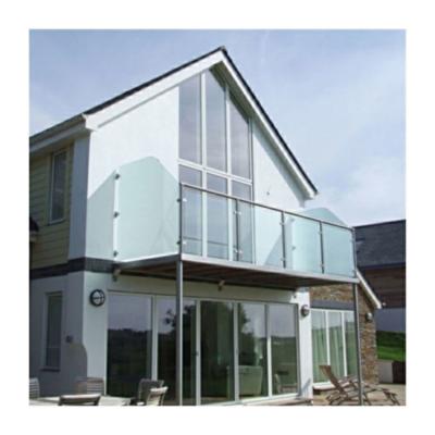 中国 EN12543 glass fence stylish balcony railings button balustrade 販売のため