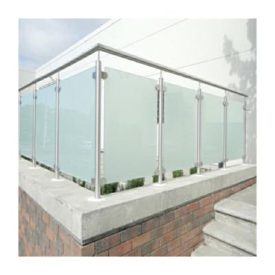 Cina EN12543 glass fence hand railing for front porch railing price per foot in vendita