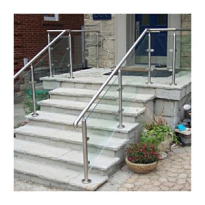 Cina EN12543 glass fence hand railing for front porch railing price per foot in vendita