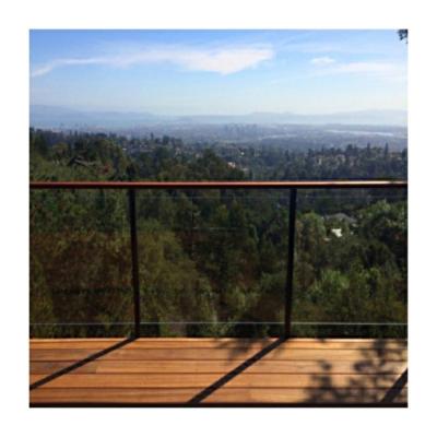 Cina Clear glass fencing horizontal wire deck railing plexiglass deck railing in vendita