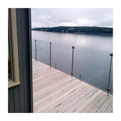 Cina Clear glass fencing horizontal wire deck railing plexiglass deck railing in vendita