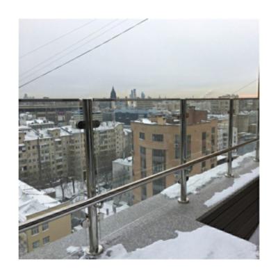 中国 CE EN 12150 glass railings home roof railing design railing components 販売のため