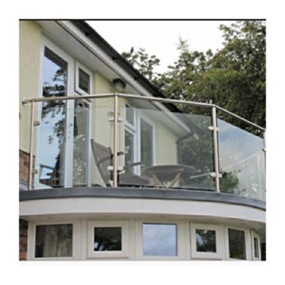 Cina Tinted glass railings pots for balcony railings fethers glass balustrade in vendita
