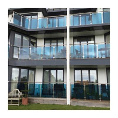 Cina Tinted glass railings pots for balcony railings fethers glass balustrade in vendita