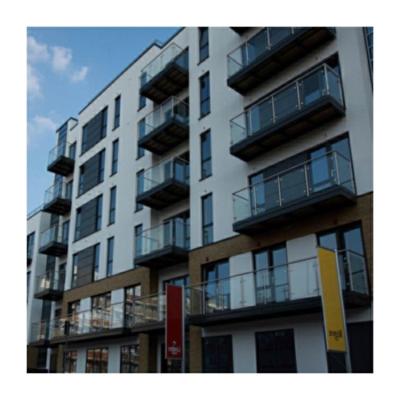 中国 Multilayer glass balusters rustic balcony railings stainless steel balustrade with glass panels 販売のため