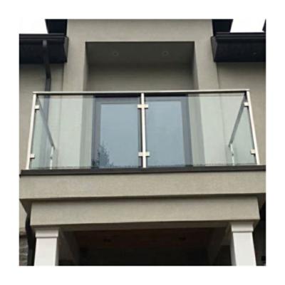 Cina Modern Glass Balcony Fence WA-RBG1478 Carben Steel 304SS Exterior Railing in vendita