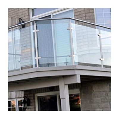 Cina Modern Glass Balcony Fence WA-RBG1478 Carben Steel 304SS Exterior Railing in vendita