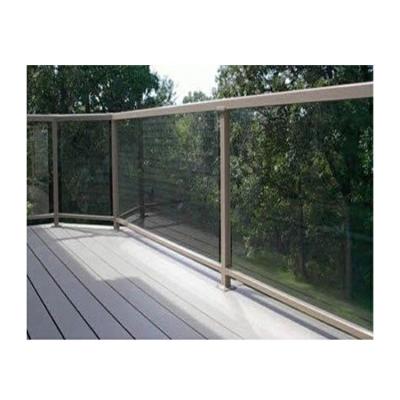 Cina Aluminum fence cost glass deck railing model aluminum u channel glass railing in vendita