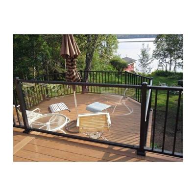 Cina Aluminum railing panels tinted glass railing style aluminum and glass deck railing in vendita