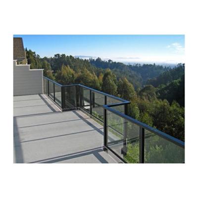 Cina Aluminum deck railing systems glass railing indoor model balcony aluminum u glass railing in vendita