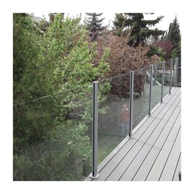Cina Aluminum porch railing systems veranda glass railing supplier glass aluminium balcony railing in vendita