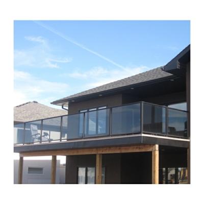 Cina Aluminum pool fence cost glass balustrade handrail supplier aluminium glass railing in vendita